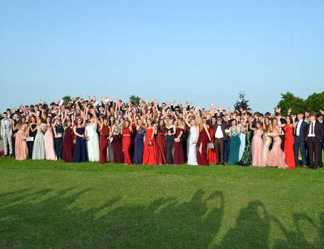 Dressed to the nines for school prom – Head heaps praise on year group ...